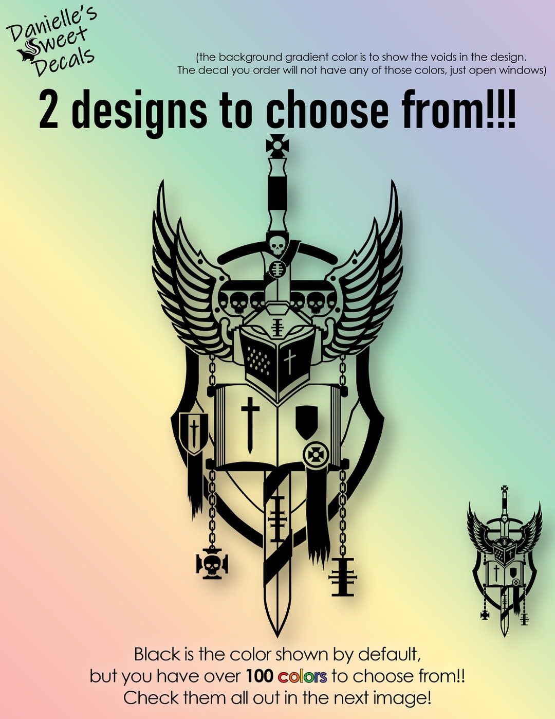 Warhammer 40k Grey Knights Decal - Etsy