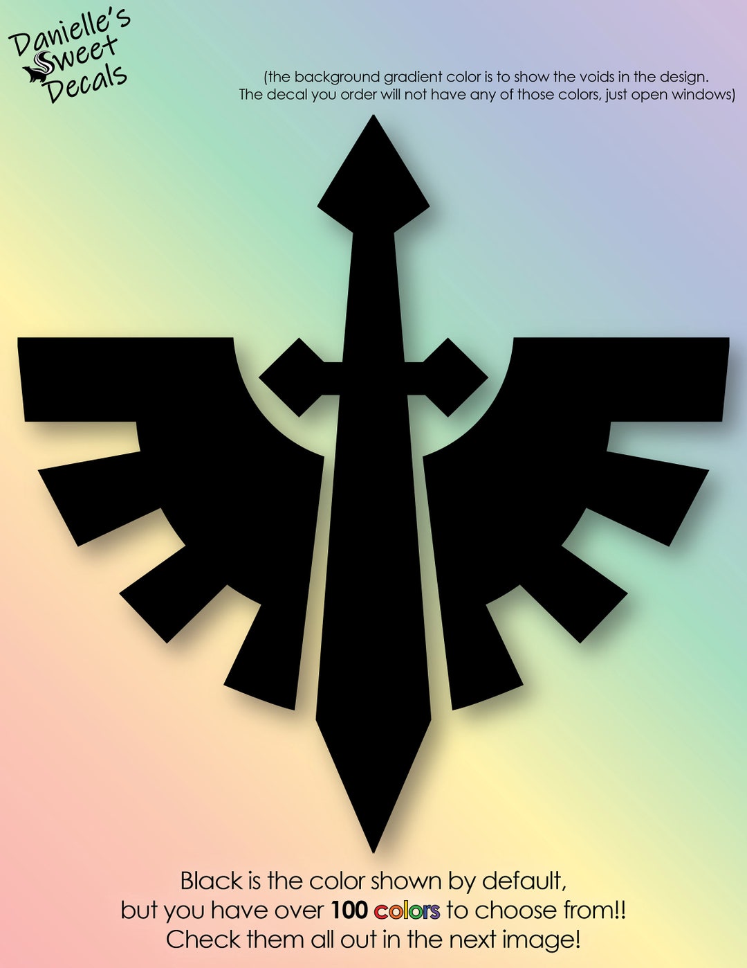 Warhammer 40k Dark Angels Decal - Etsy