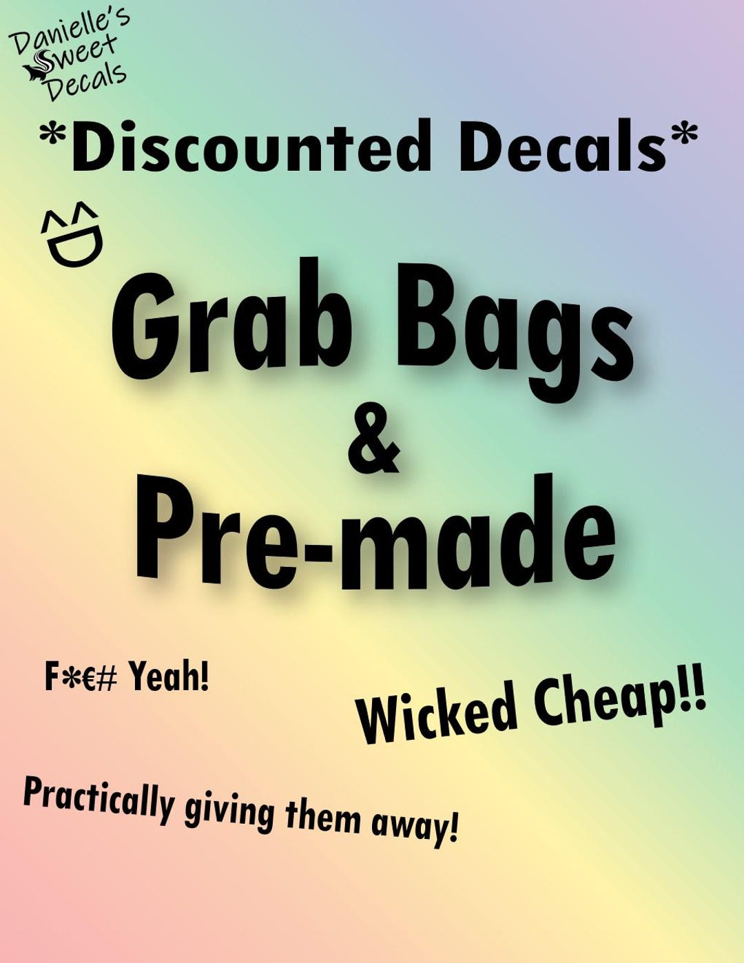 SALE!!! Grab Bags and Pre-made Decals!! - Etsy