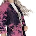 Flamingo Pink Denim Jacket Acid Wash Jacket Denim Blazer | 90s Jean ...