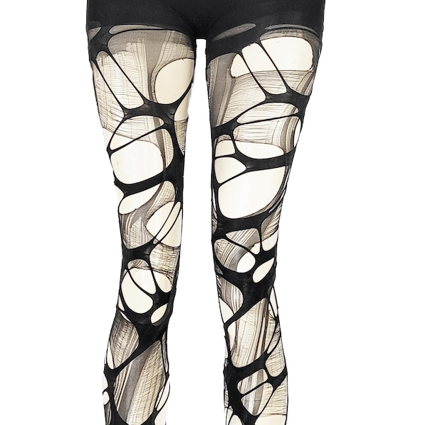 Ripped Tights - Etsy