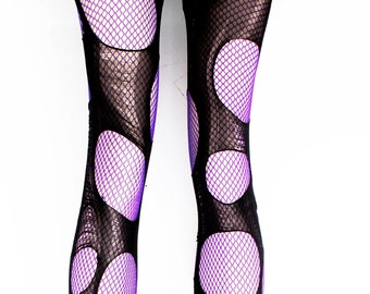 Ripped Fishnet Tights - Etsy