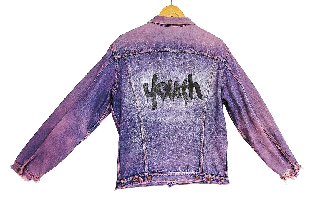 Youth Graffiti Jacket Hand Painted Denim Jacket| Hand Painted Jacket ...