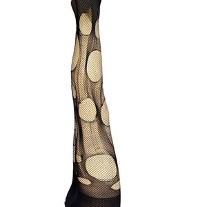 Rhinestone Fishnet Ripped Tights Fishnet Tights Glitter Tights | Etsy