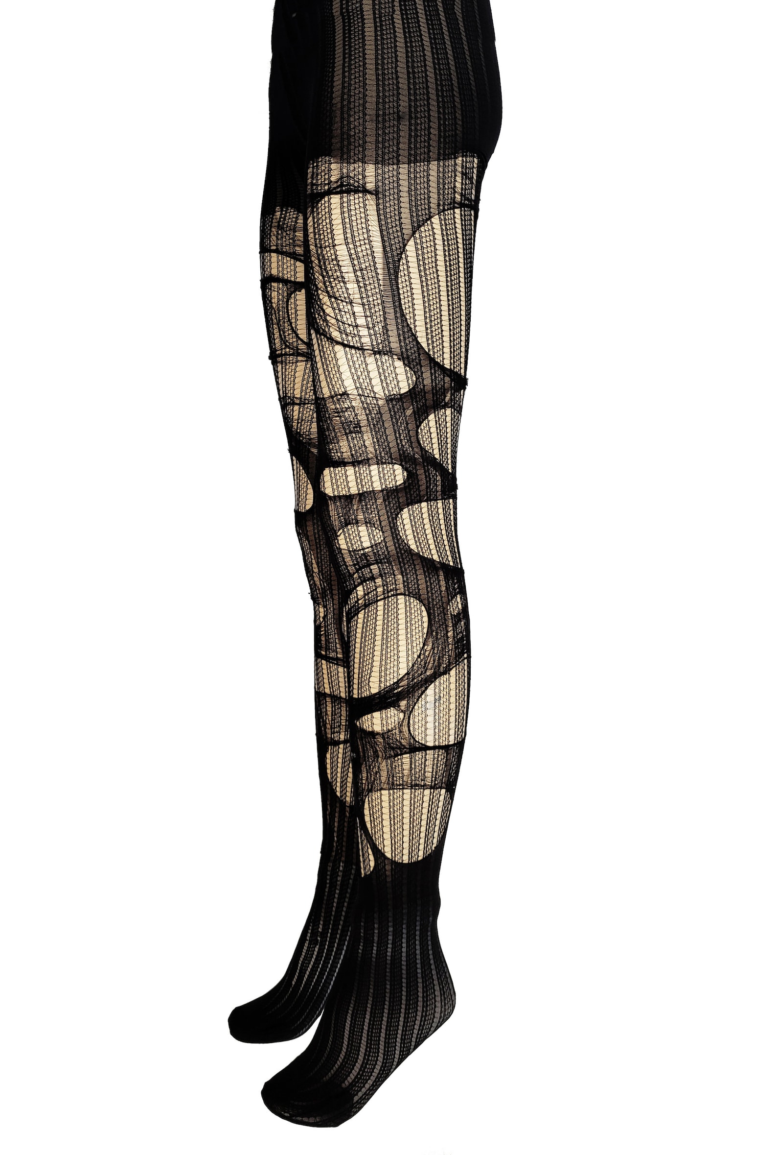 Striped Tights Goth Tights Tattered & Torn Tights Fishnet Tights ...