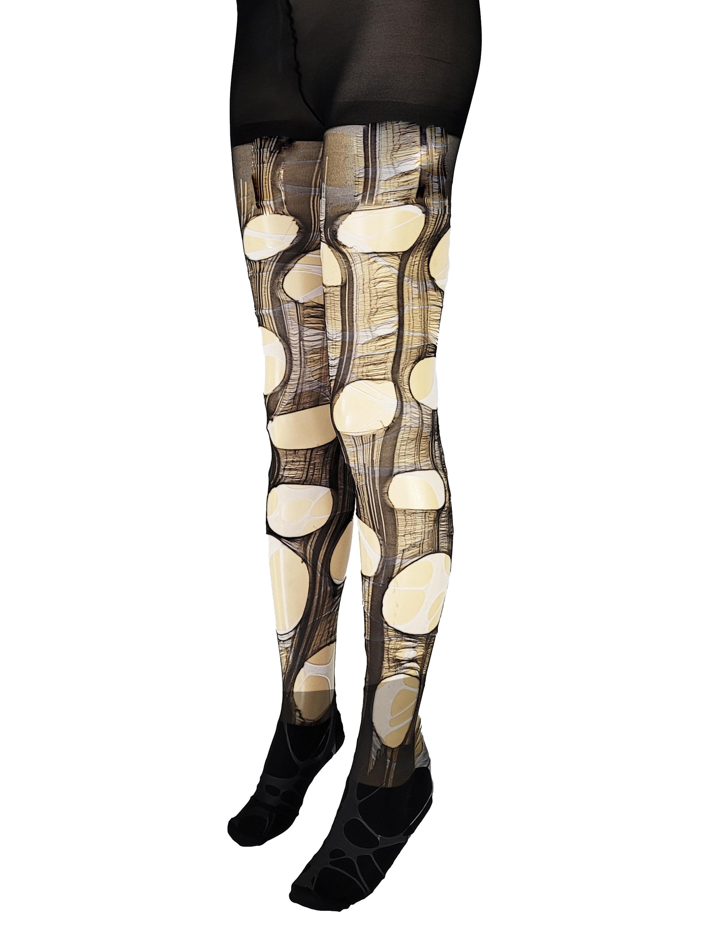 Black Ripped Tights Fishnet Leggings Distressed Tights Halloween ...