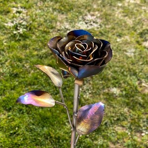 Metal Forged Roses - Etsy