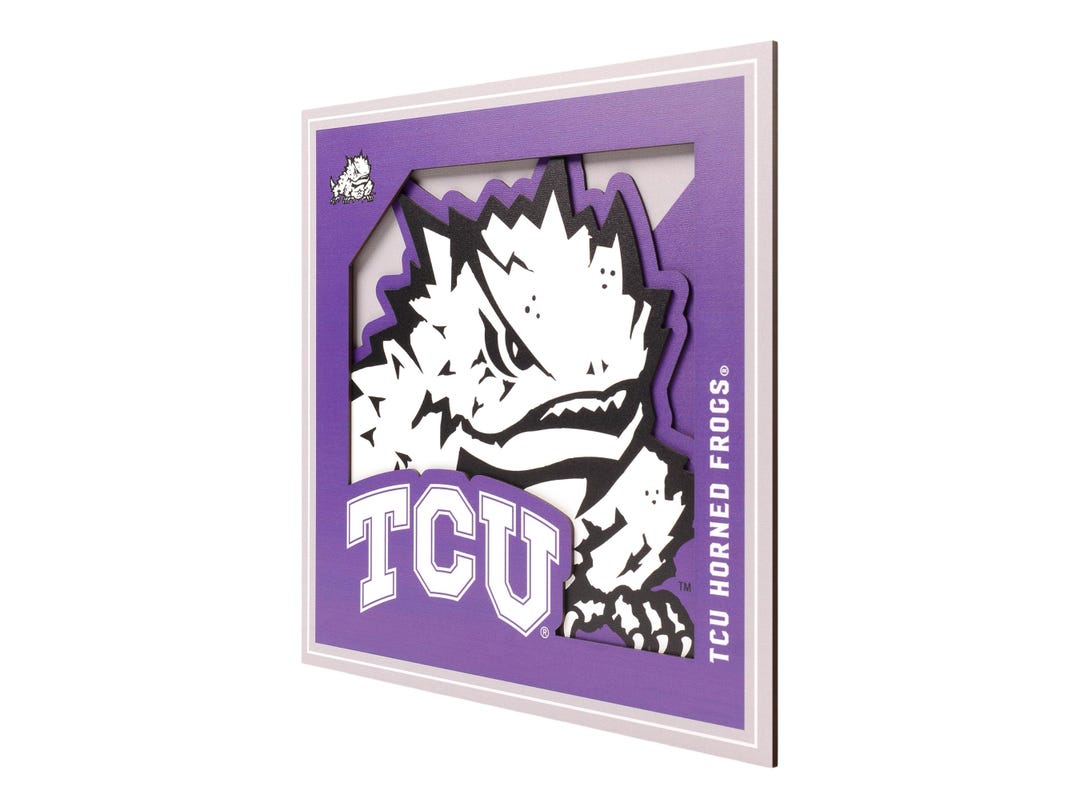 TCU Horned Frogs Wall Art | TCU Horned Frogs Wall Sign| TCU Horned ...