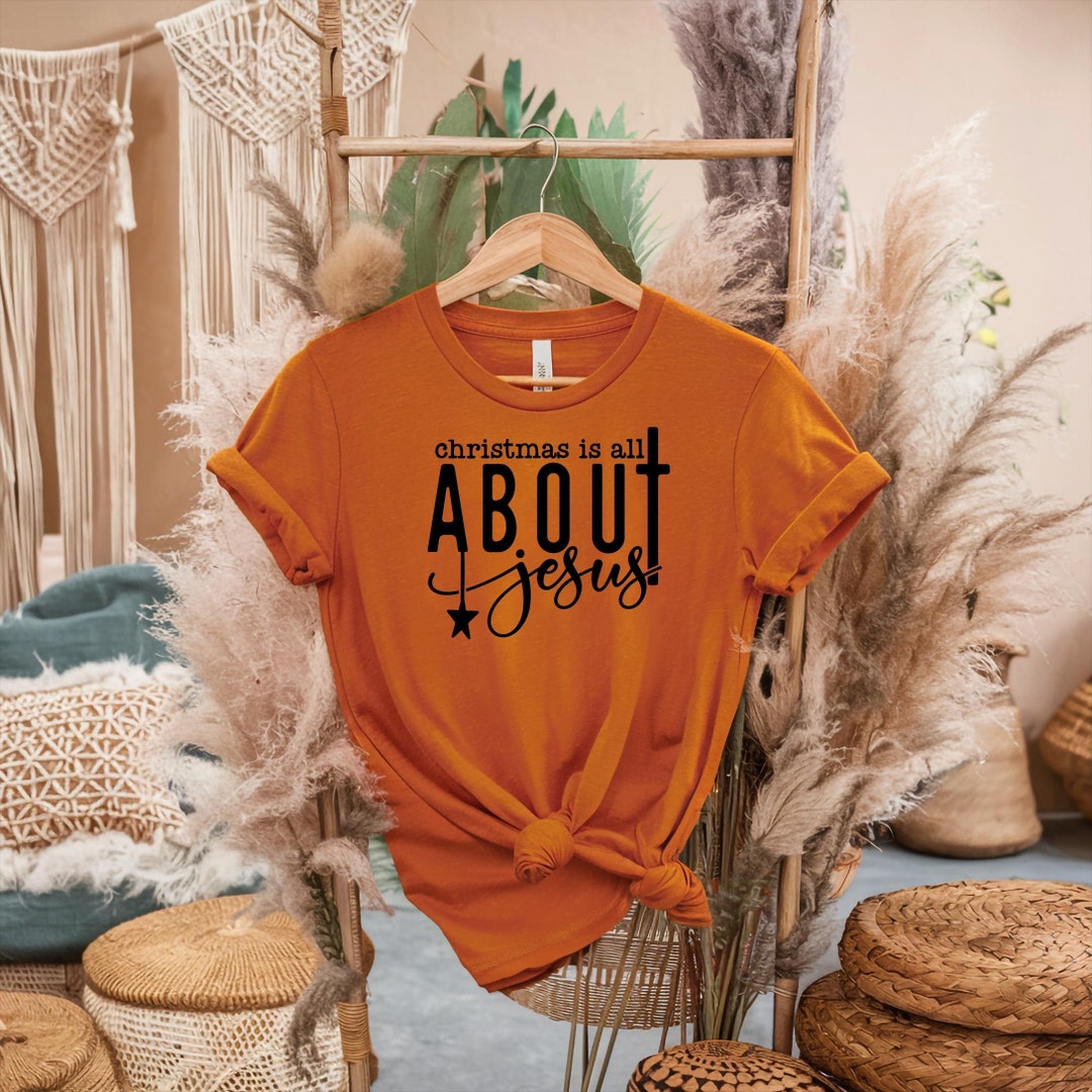 Minimal Christian, Christmas is All About Jesus Sweatshirt, Religious ...