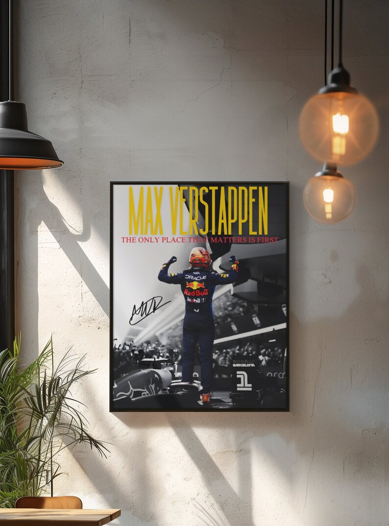 Max Verstappen Poster, F1 Red Bull Poster, Red Bull F1, Formula 1 ...