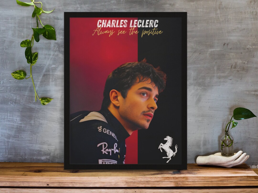 Charles Leclerc Poster, Ferrari F1 Poster, Formula 1 Poster, Charles ...