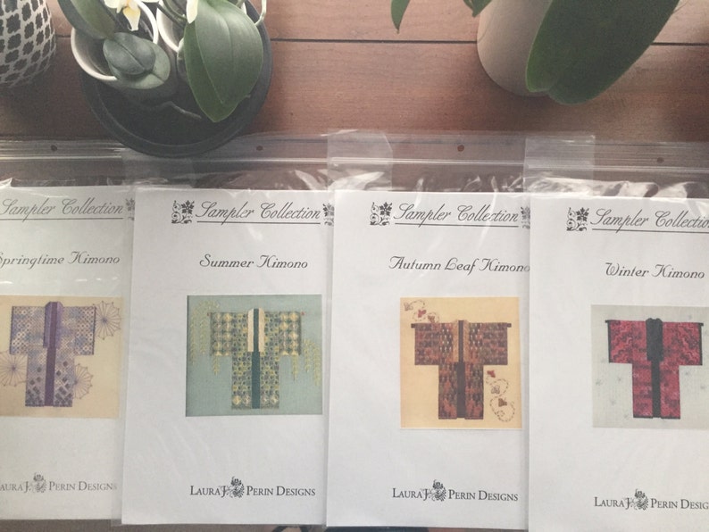 Laura J. Perin Kimono Collection Springtime Charted Needlework Sampler ...