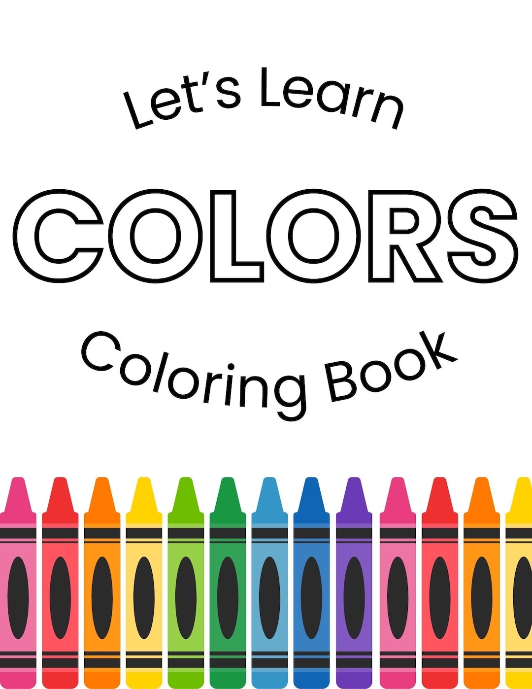 Learn Colors Coloring Book - Etsy