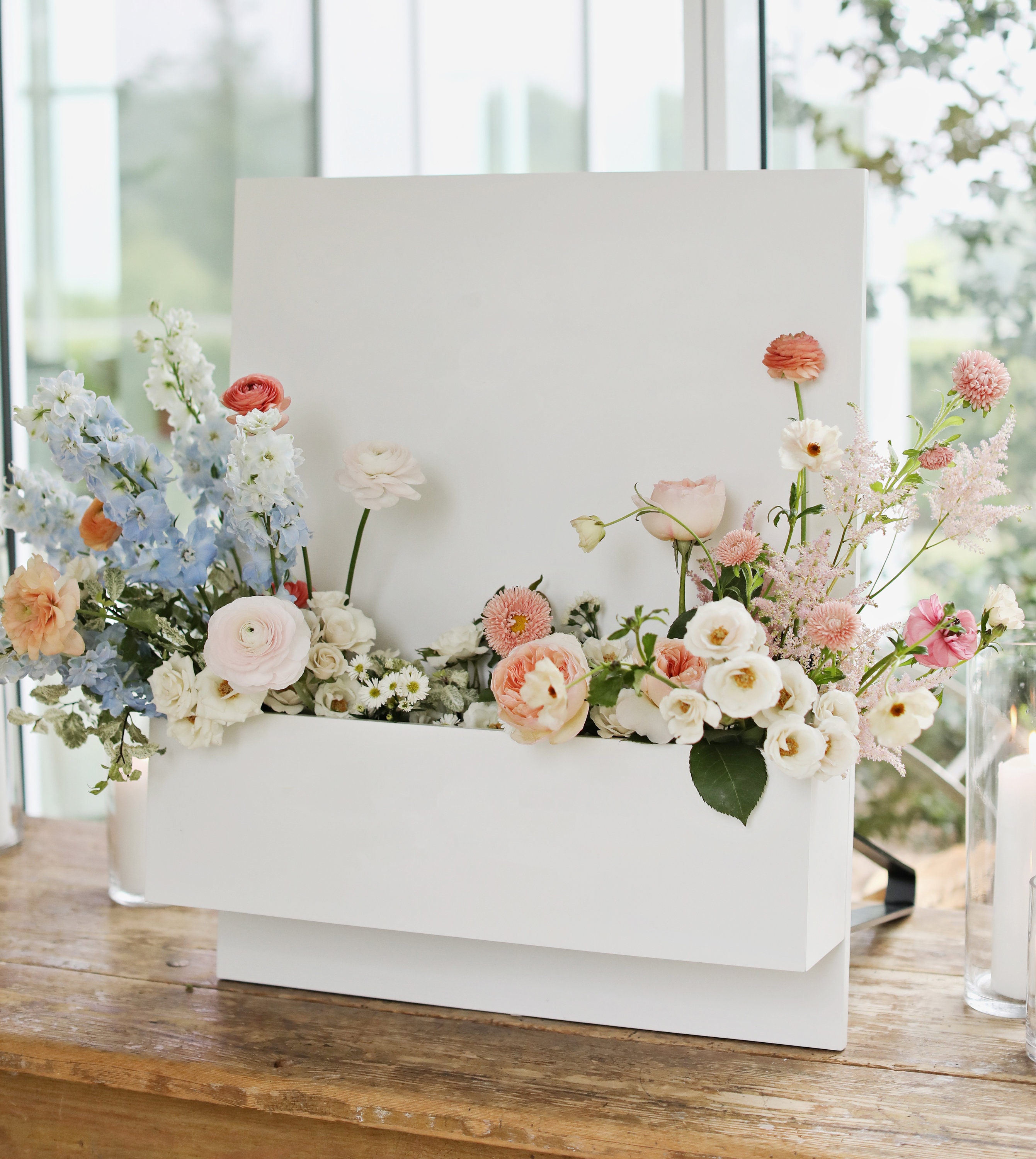 Premium Handcrafted Sign With Waterproof Flower Box for Wedding or ...