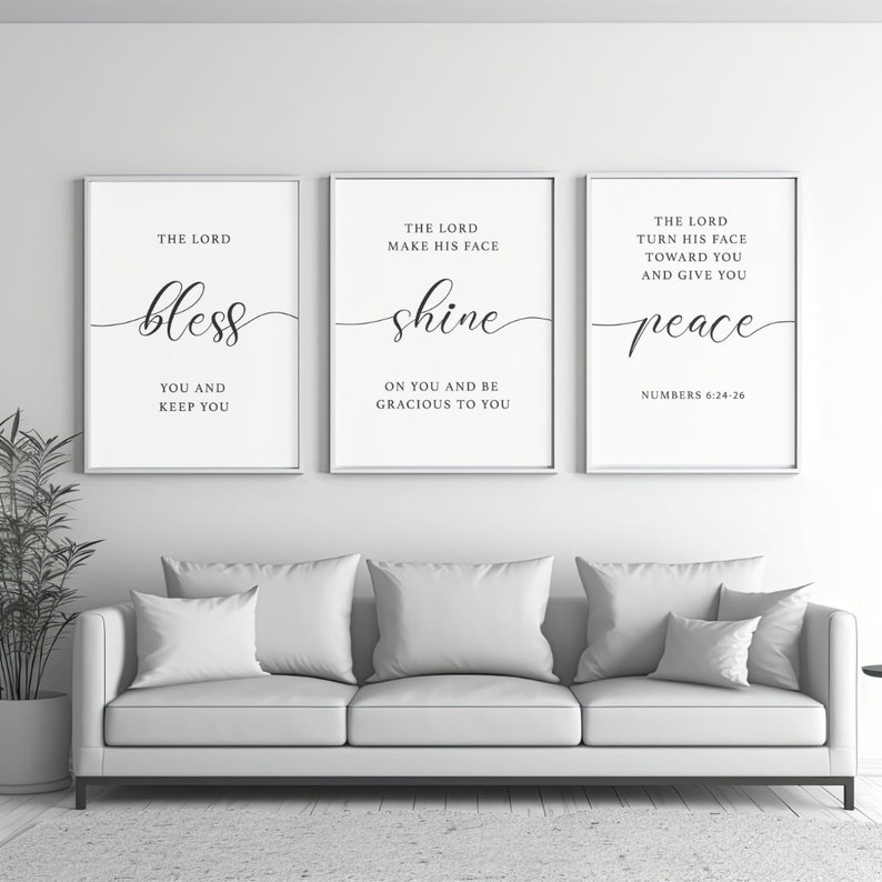 Printable Bible Verse Wall Art Prints - Etsy