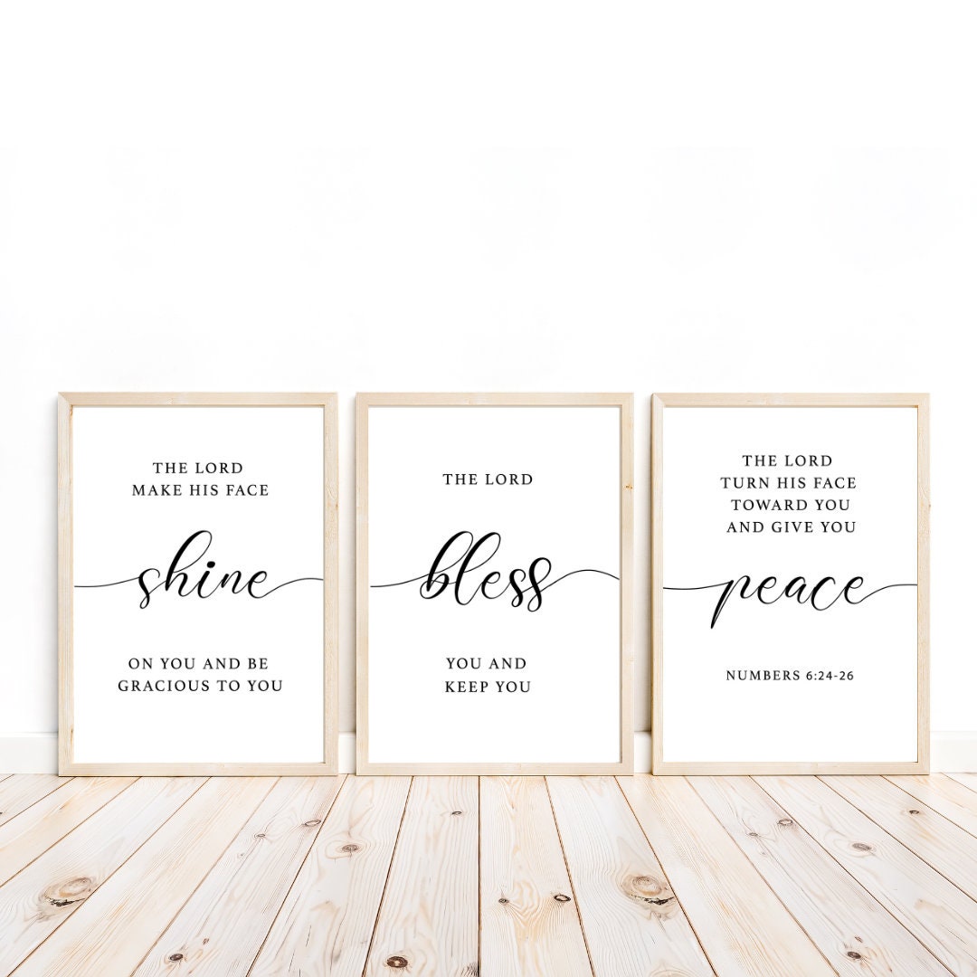 Printable Bible Verse Wall Art Prints - Etsy