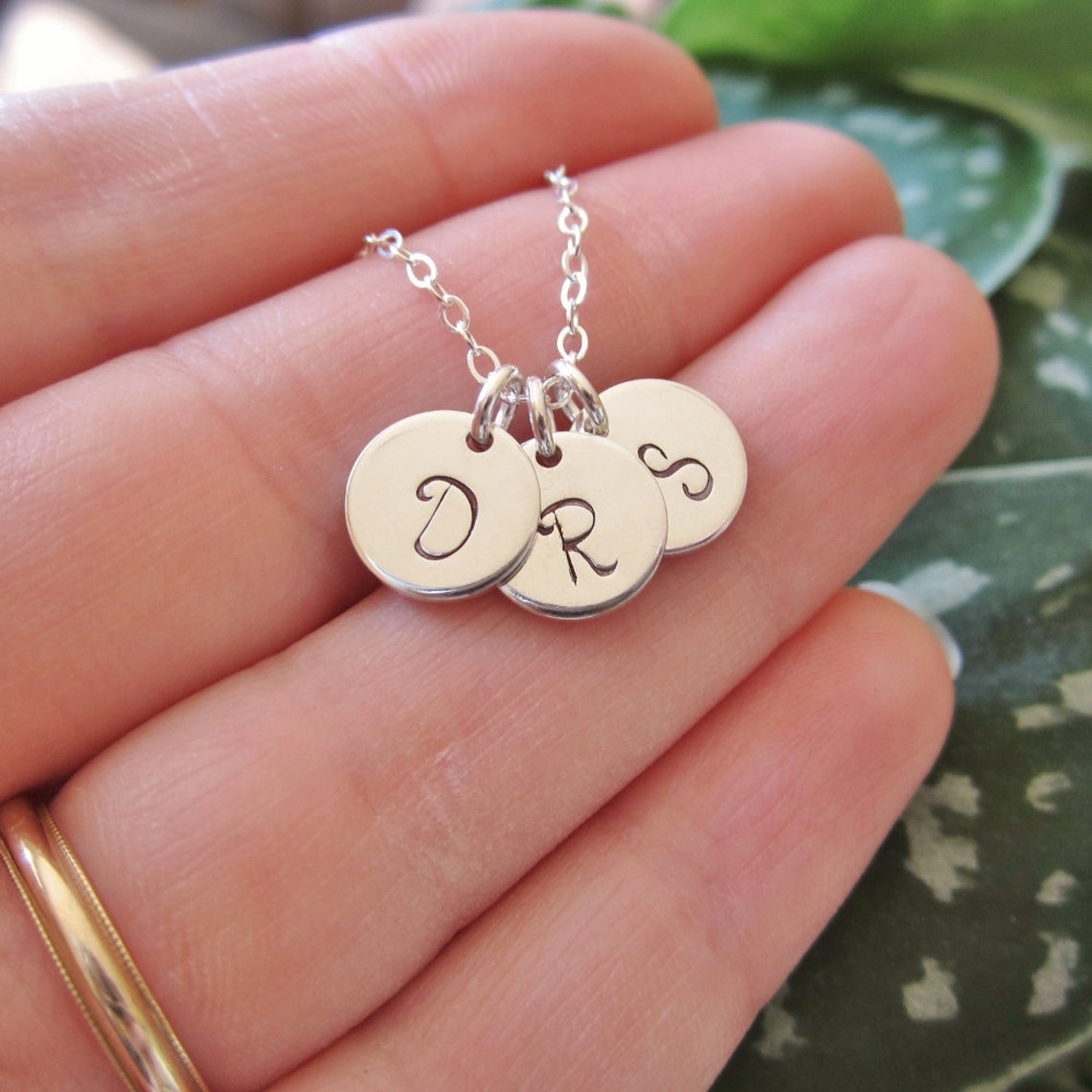 Personalized Letter Necklace Custom STERLING SILVER - Etsy