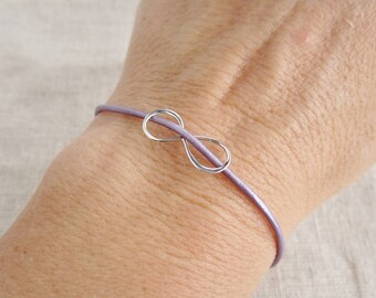 Confirmation gift Cross infinity bracelet solid sterling