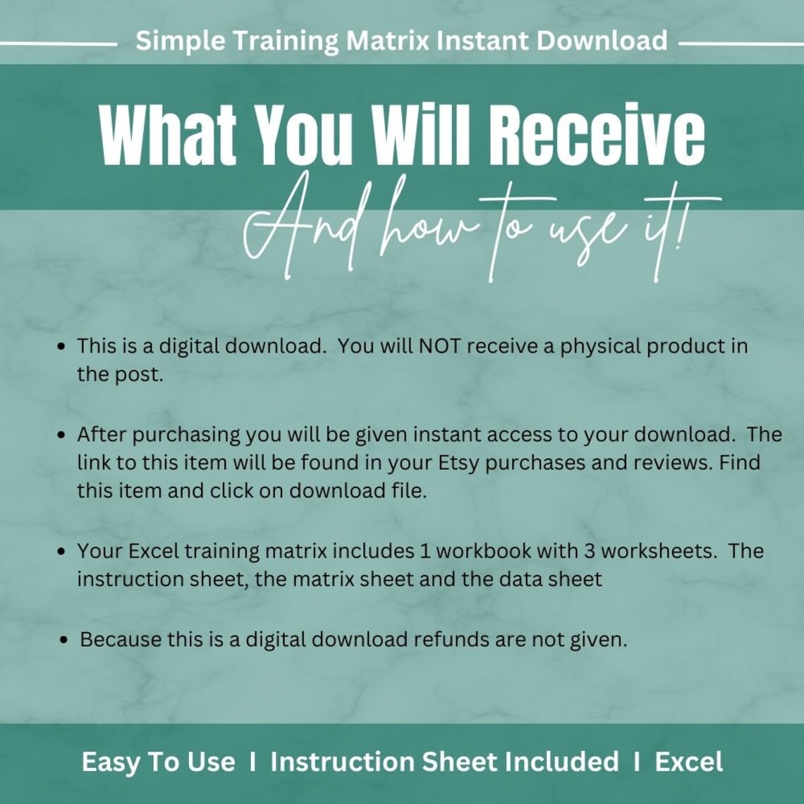 Employee Training Matrix, Excel Spreadsheet Training Tracker, Training ...