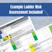 Risk Assessment Template Risk Matrix Risk Management Ladder Risk ...