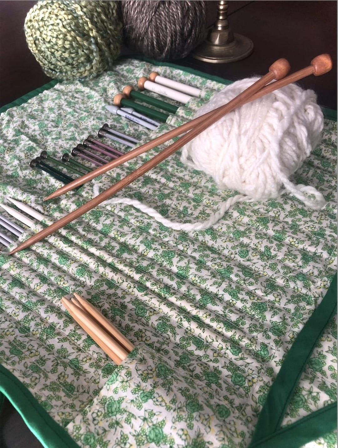 1950s/60s Vintage Knitting & Crochet Roll-up Organizer | 39-piece ...