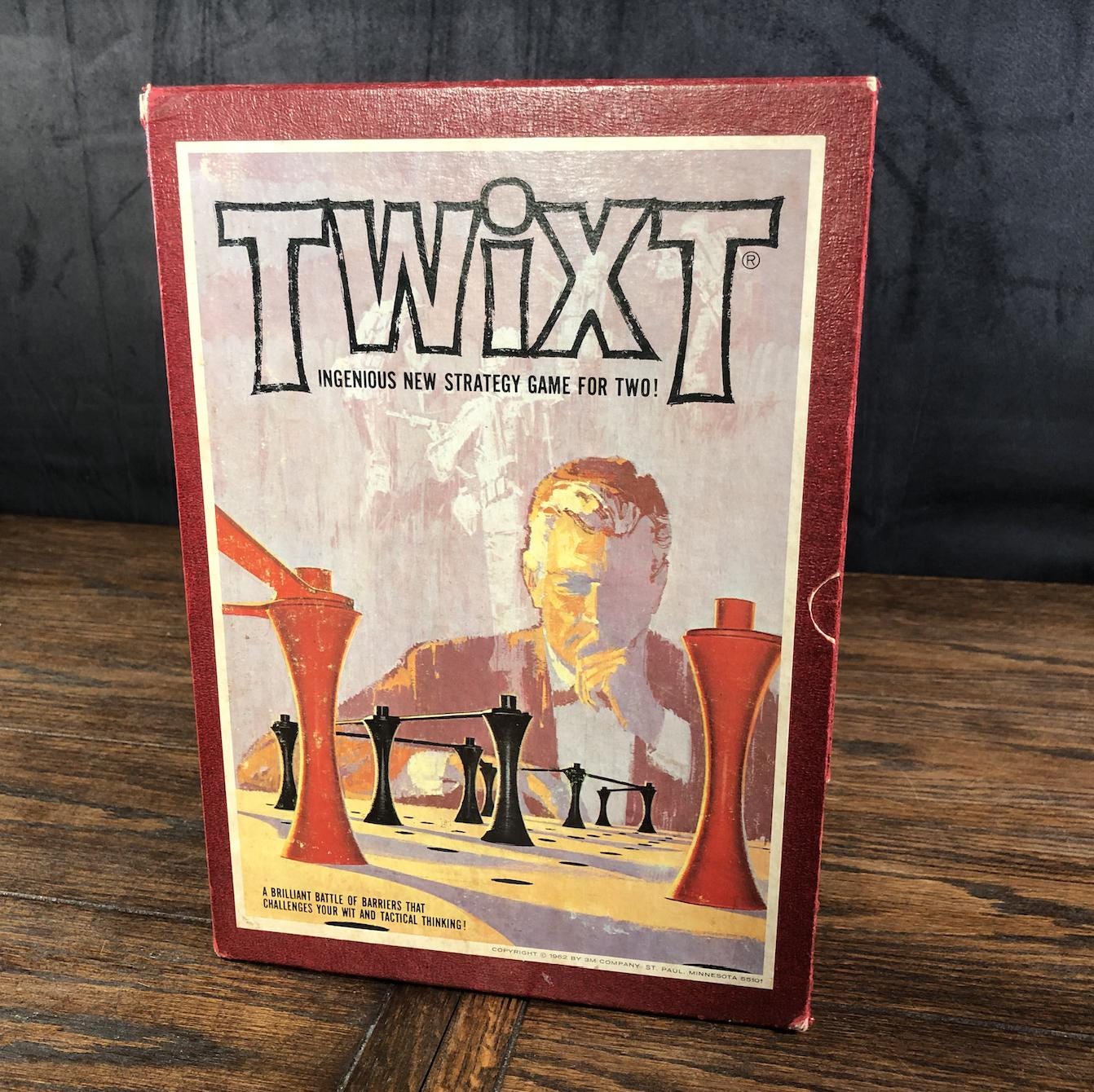 Vintage 1962 Board Game | Twixt Strategy Game for 2 | 3M Bookshelf Game ...