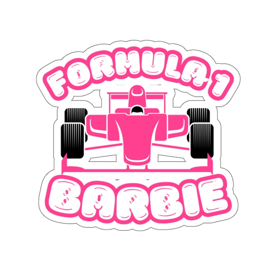 Formula 1 Barbie Sticker - Etsy