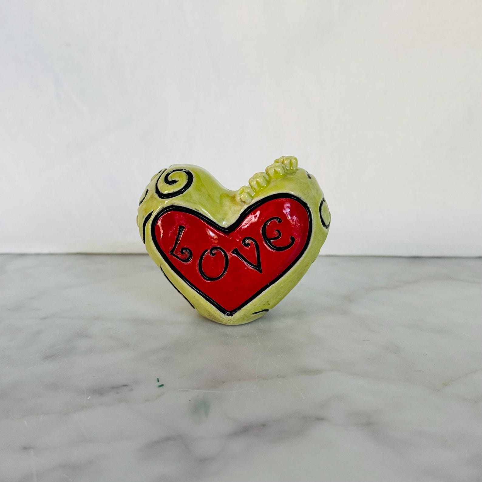 Ceramic Hearts LOVE and KIND Colorful Perfect Valentines Day Gift ...
