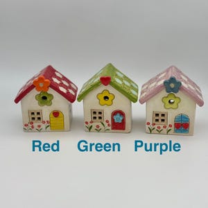 Ceramic House; Handmade; Spring House; Flower House; Cute and Whimsical ...