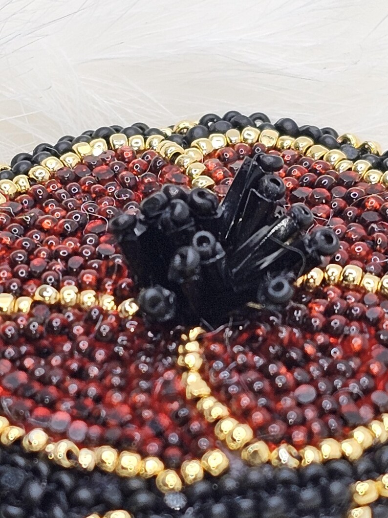 Beaded Poppy Pin - Etsy