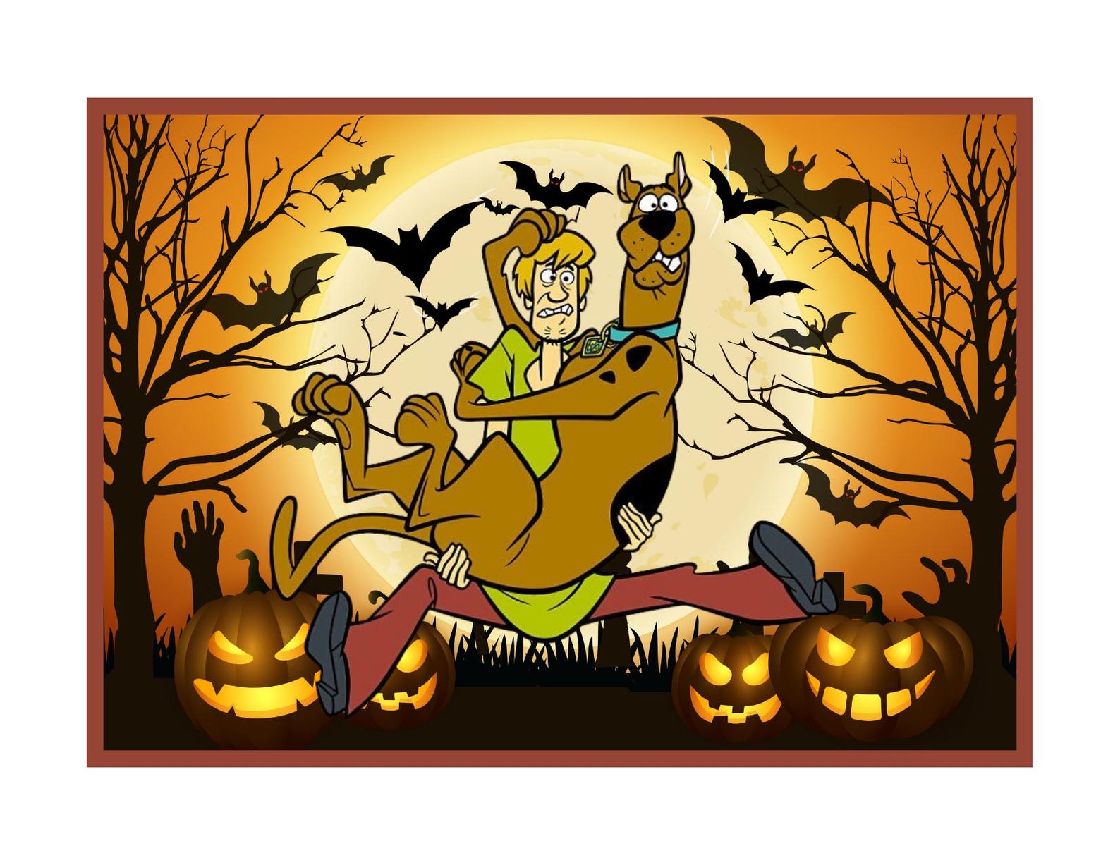 Scooby Doo and Shaggy Halloween Flexible Refrigerator Magnet - Etsy