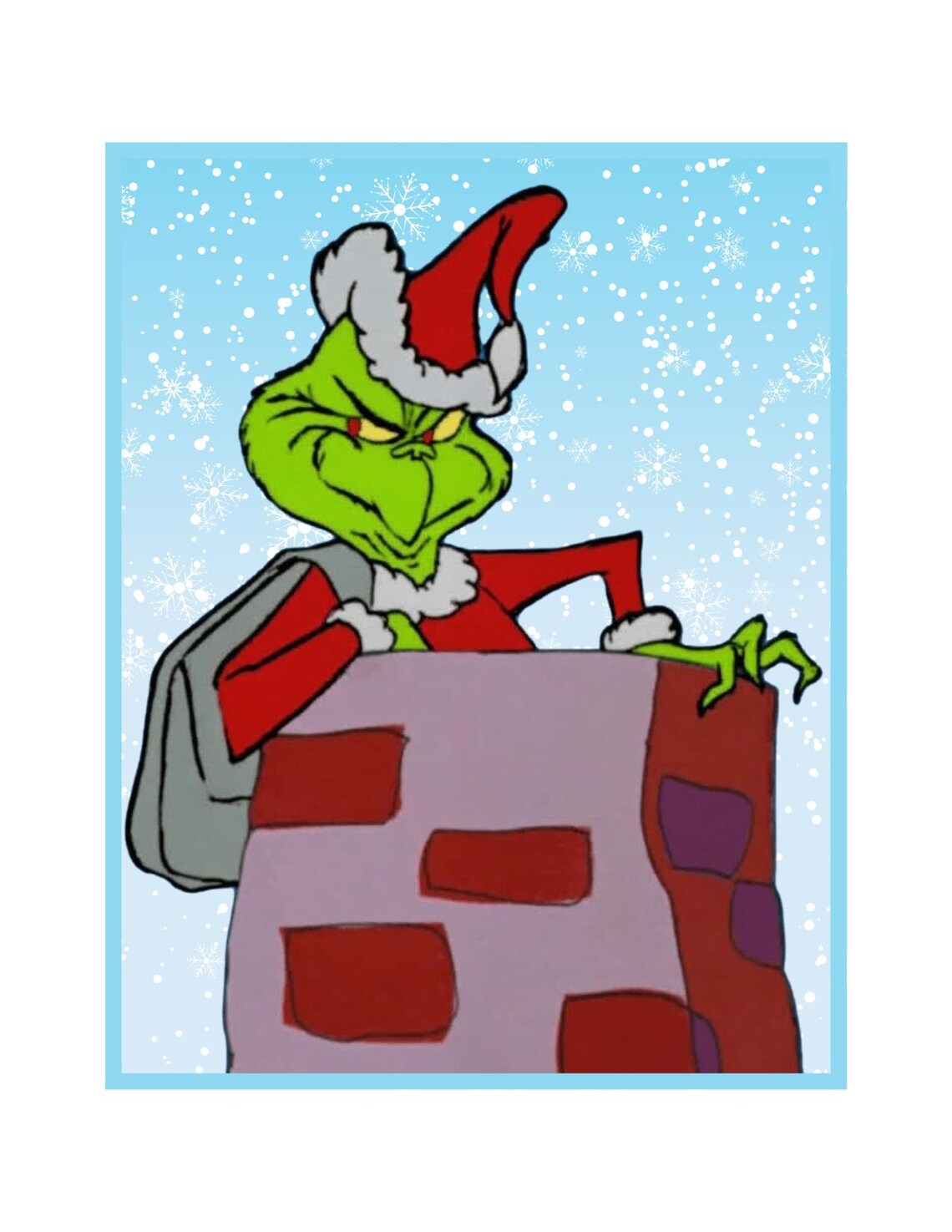 How the Grinch Stole Christmas Flat Flexible Refrigerator Magnet - Etsy