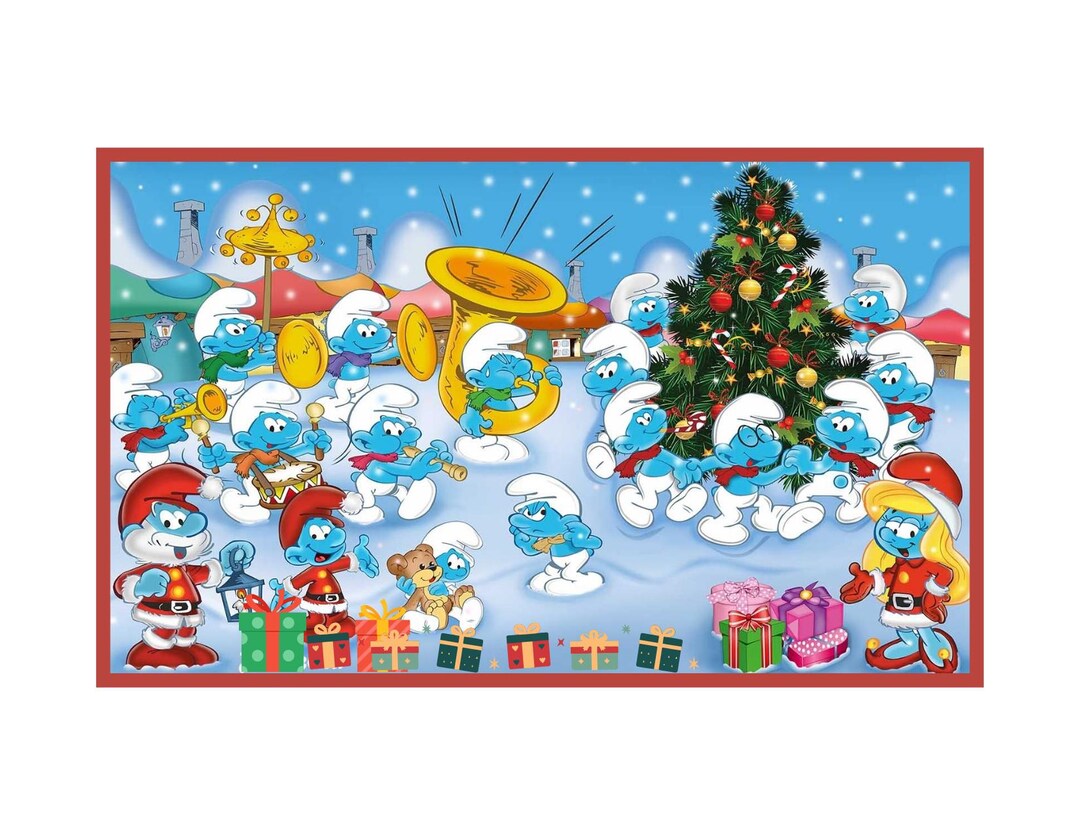 Smurf's Christmas Flexible Refrigerator Magnet - Etsy