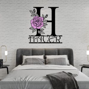 Personalized Monogram Wall Decor, Custom Letter Metal Signs, Metal Wall ...