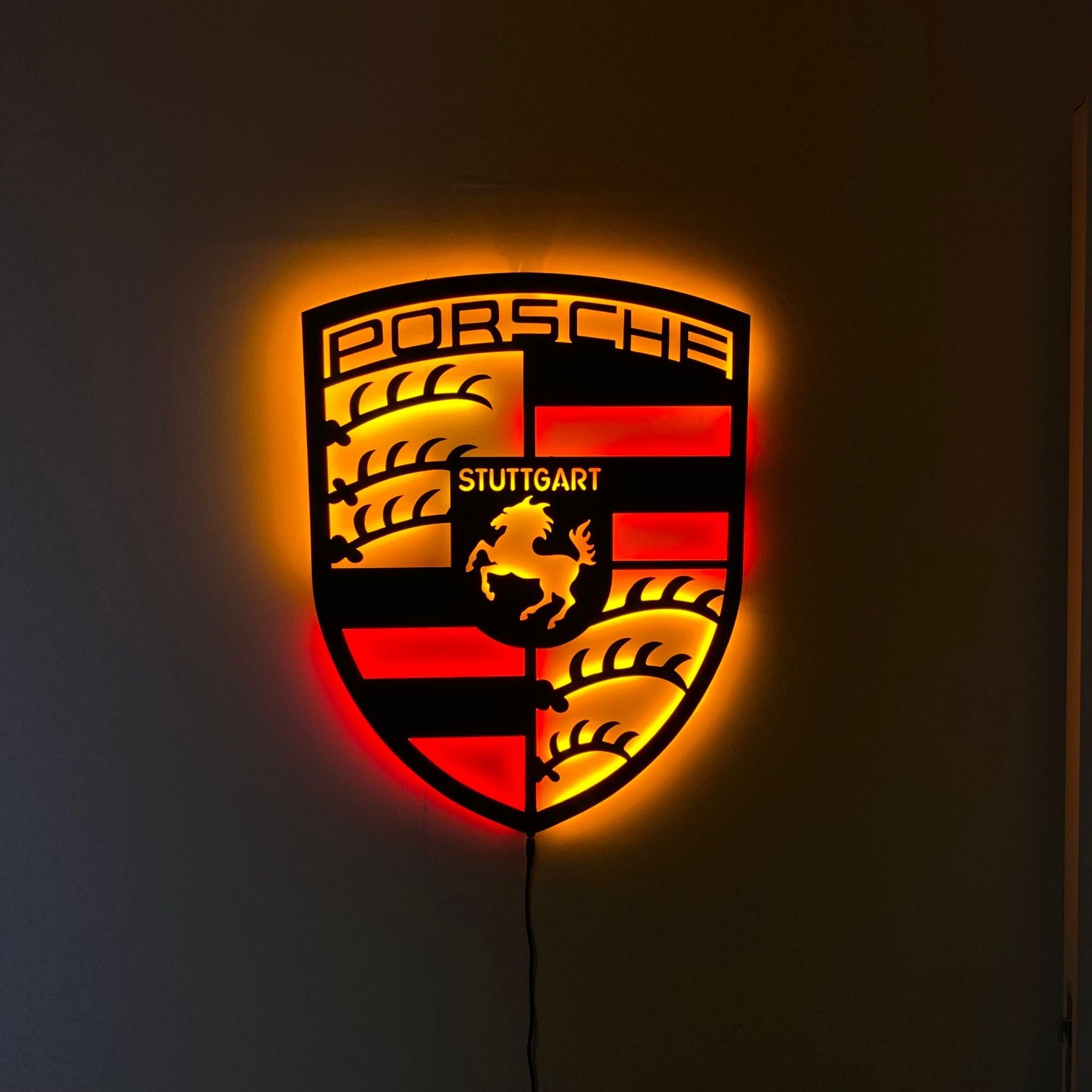 Car Metal Wall Art, Porsche Silhouette, Porsche 911 GT3, Metal Car ...
