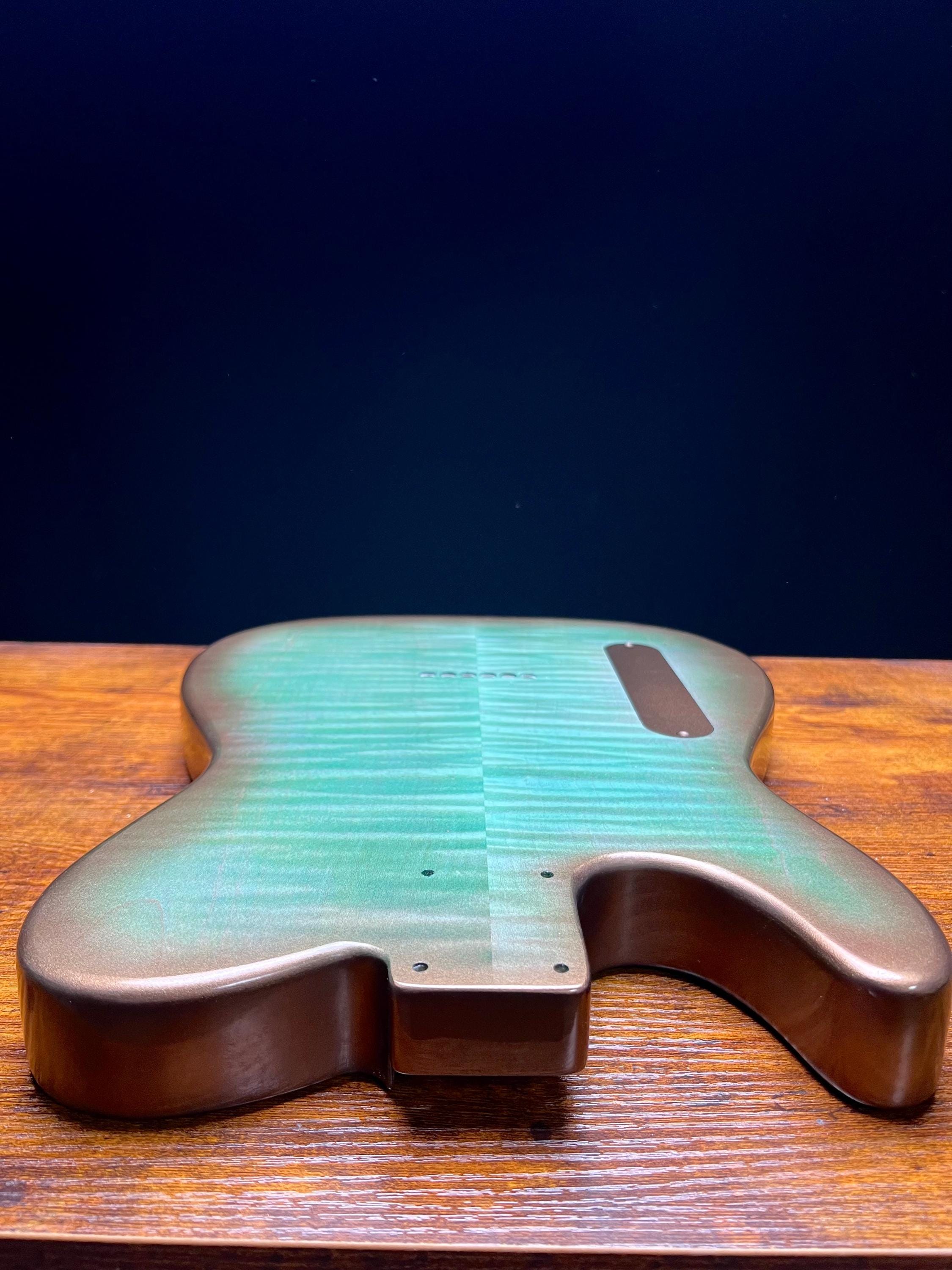 Warmtone CG HH Tele Style Guitar Body Front and Back Flamed Maple ...