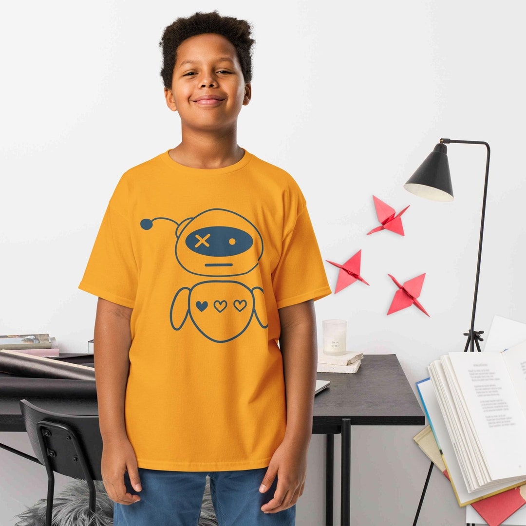 Robot T-shirt – Graphic Robot Shirt - Robot Lover Gift Tee - Cartoon ...