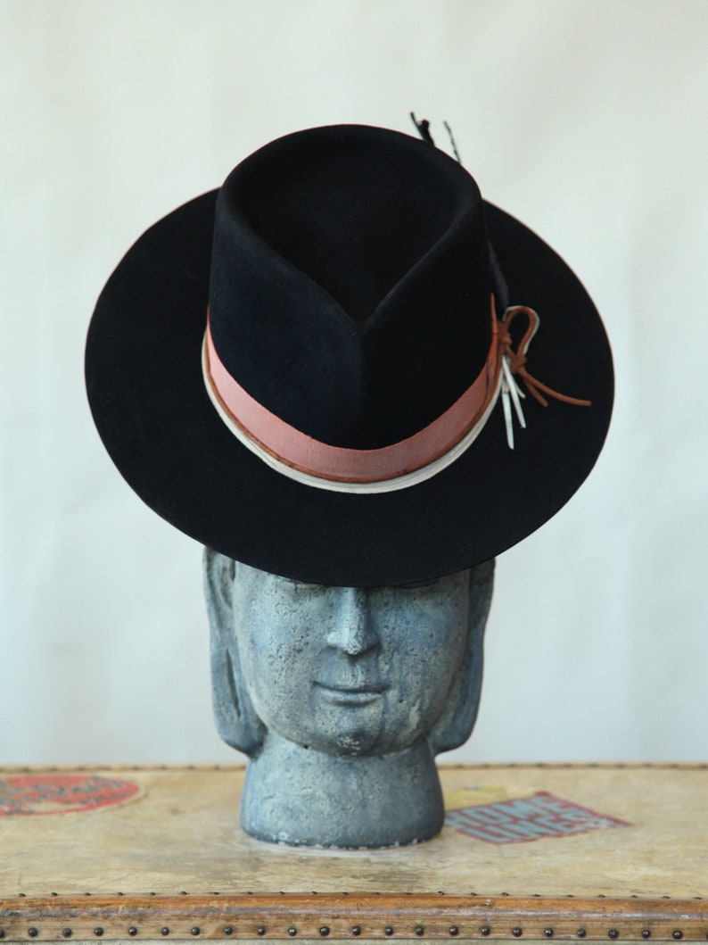 ENGLISH Hand Made, Rabbit Fur Felt, Mid-weight, 2.75" Flat Brim, Fedora ...