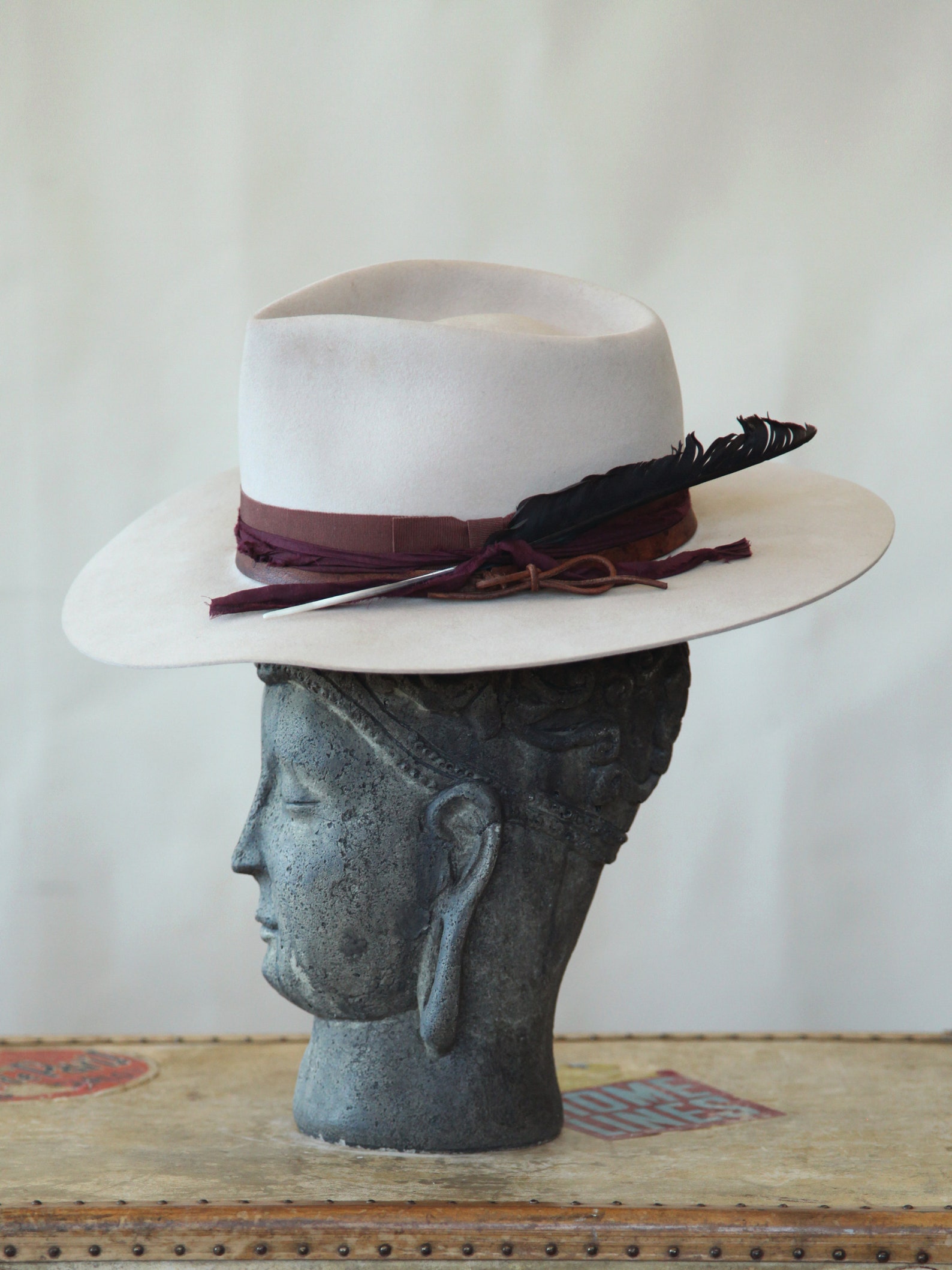 EQUUS Hand Made, Rabbit Fur Felt, Mid-weight, 3.5" Brim, Fedora/western ...