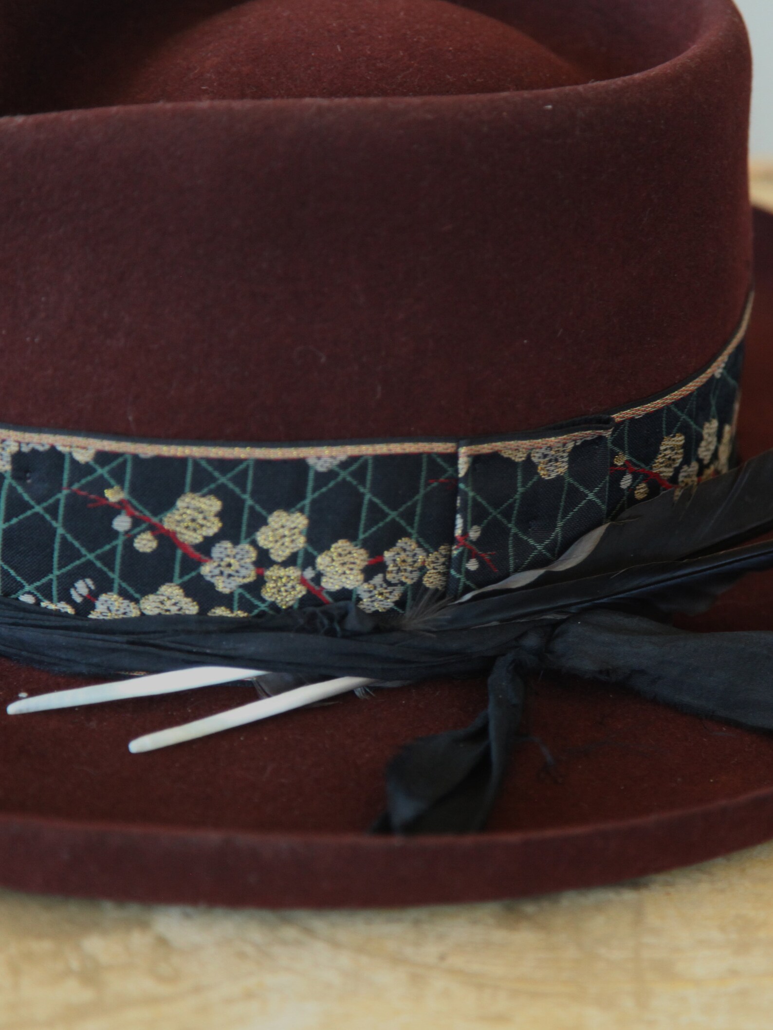 TOKYO Hand Made, Rabbit Fur Felt, Mid-weight, 3" Curled Brim, Fedora ...