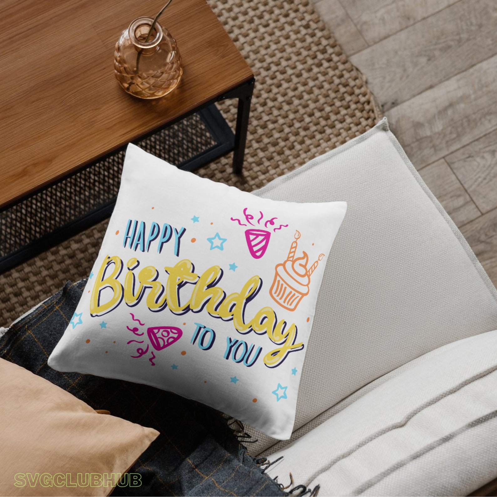 Birthday Lettering SVG, Birthday SVG, Happy Birthday Clipart, Happy ...