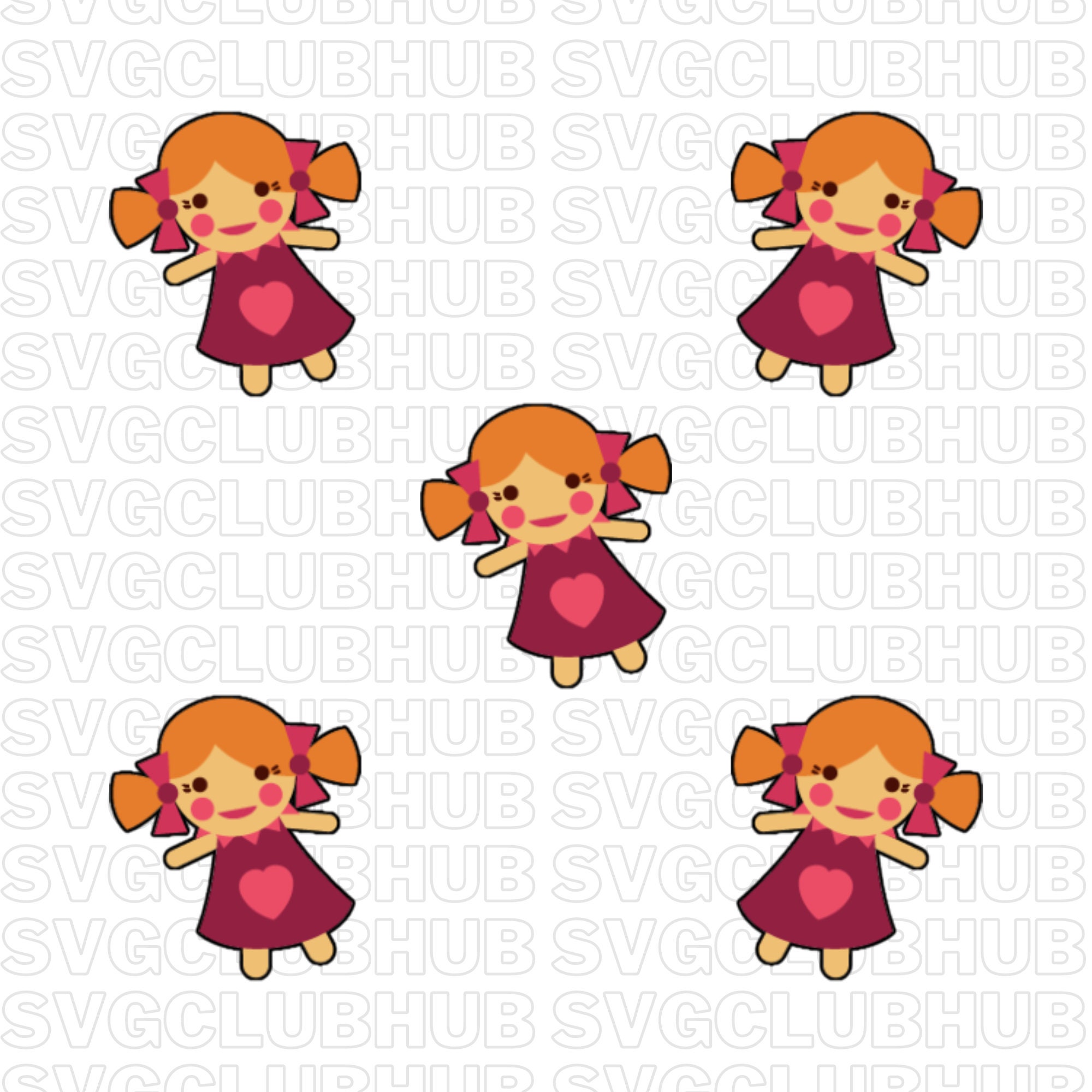 Doll SVG, Doll Toy SVG, Doll Clipart, Doll Vector File, Doll Cut Files ...