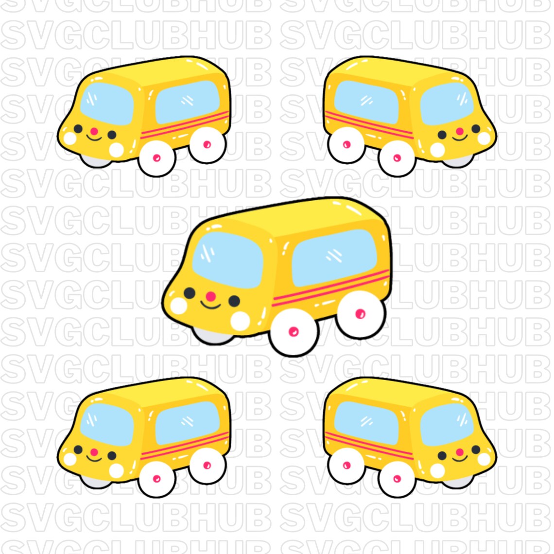 Bus SVG, Bus Toy SVG, Bus Clipart, Bus Vector File, Bus Cut Files, Bus ...