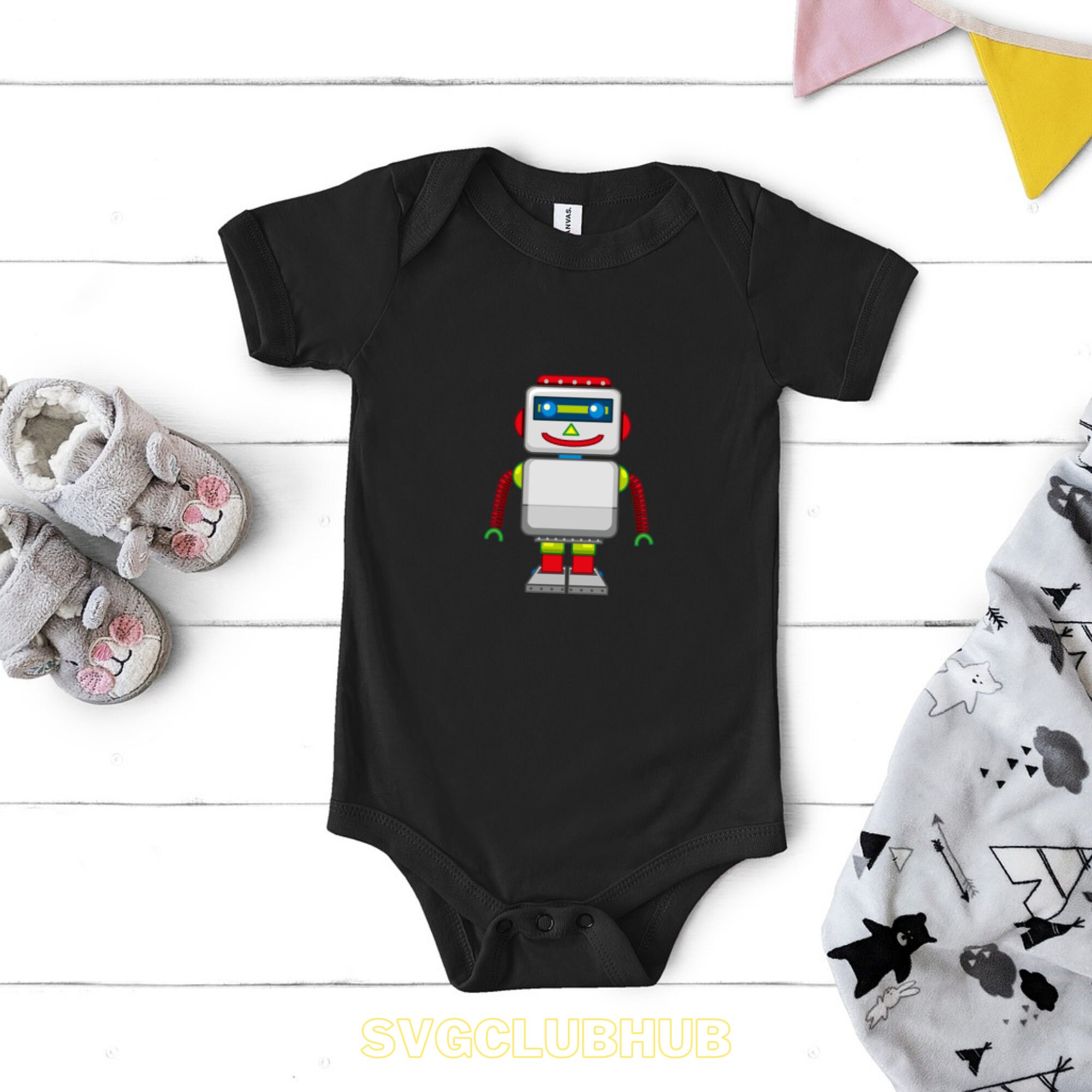 Robot SVG, Robot Toy SVG, Robot Clipart, Robot Vector File, Robot Cut ...