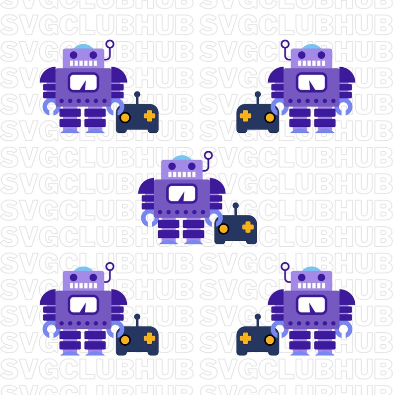 Robot SVG, Robot Toy SVG, Robot Clipart, Robot Vector File, Robot Cut ...