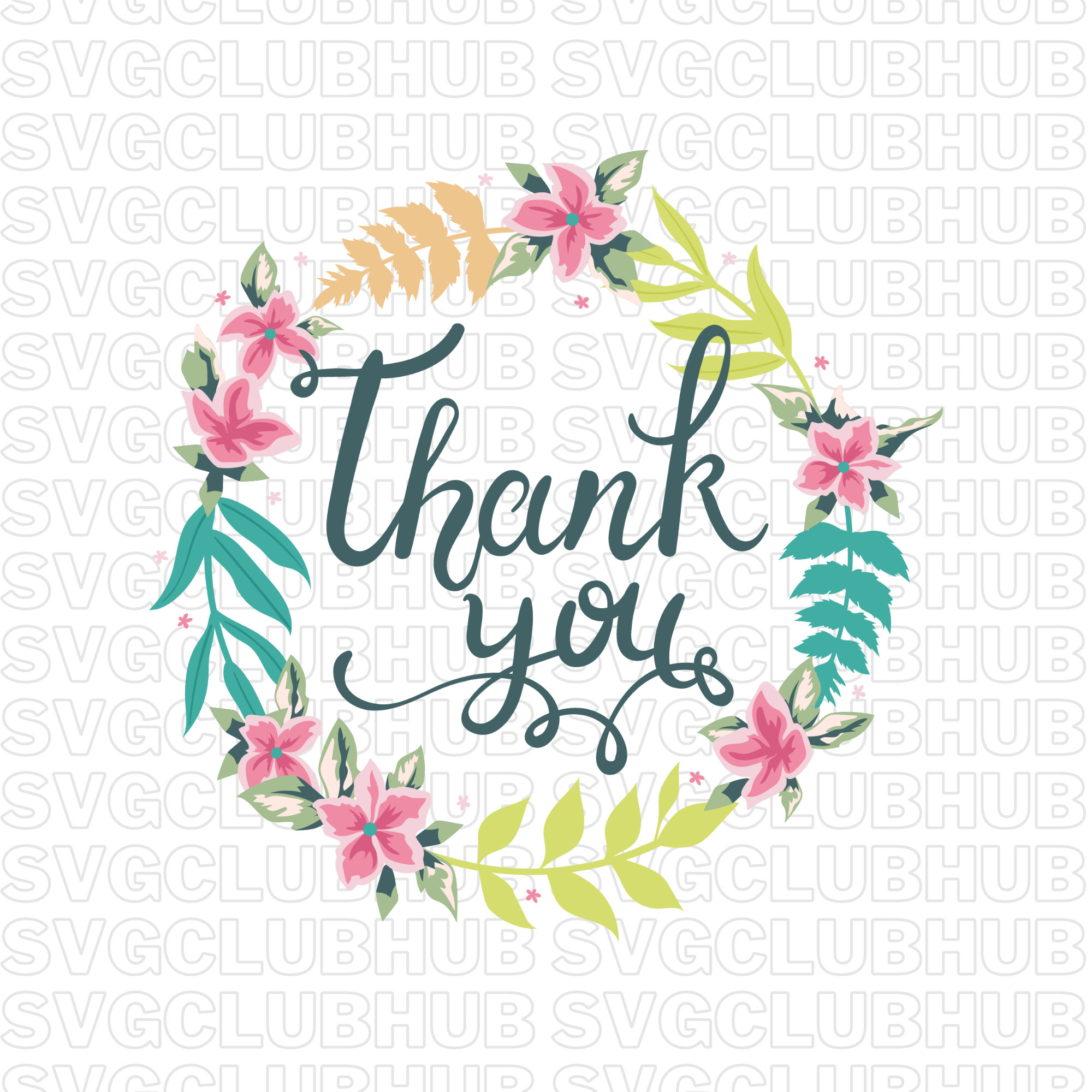 Thank You SVG, Thank You SVG, Thank You Clipart, Thank You Vector File ...