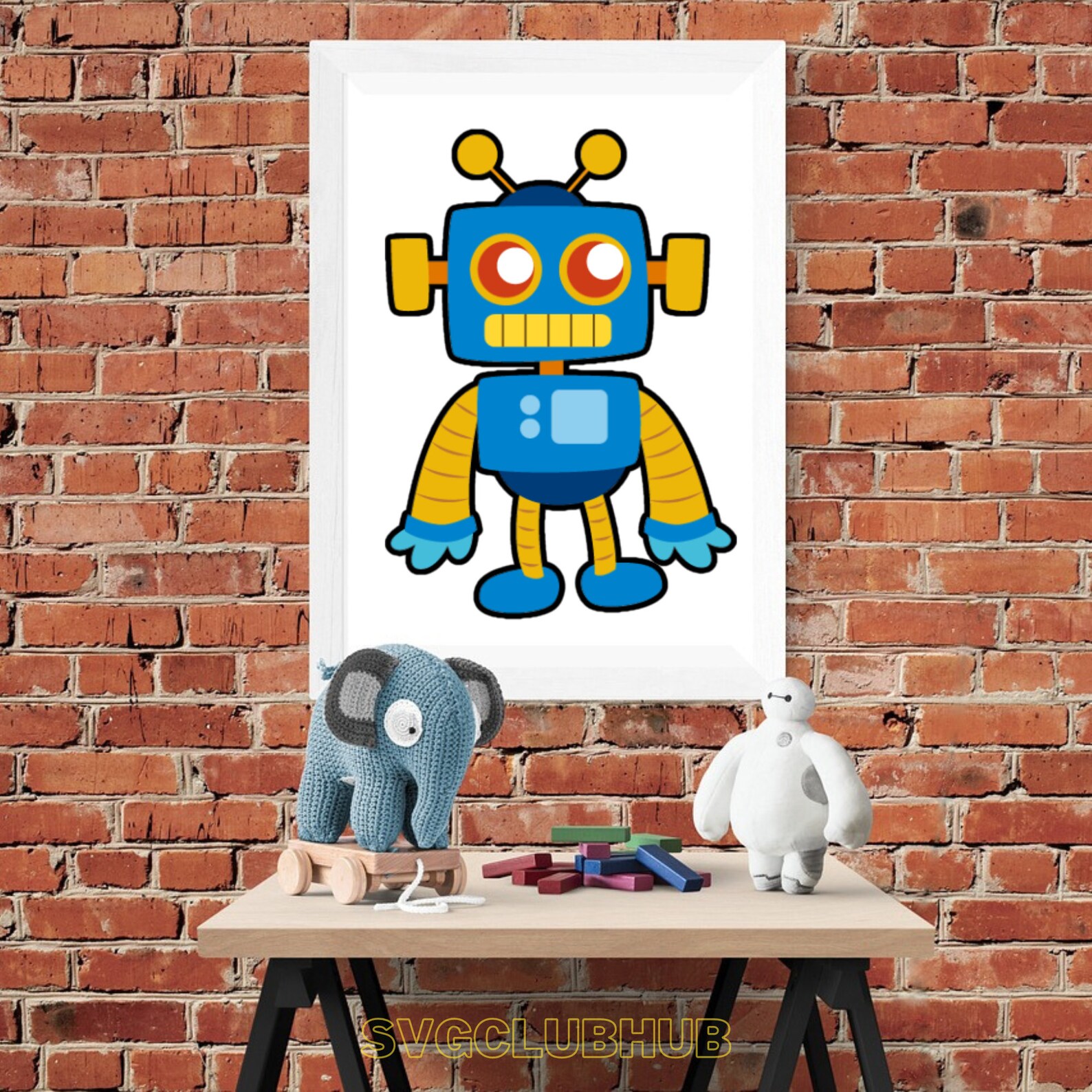 Robot SVG, Robot Toy SVG, Robot Clipart, Robot Vector File, Robot Cut ...