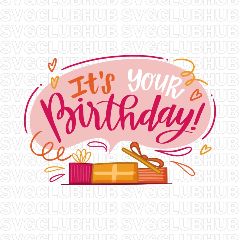 Birthday Lettering SVG, Birthday SVG, Happy Birthday Clipart, Happy ...
