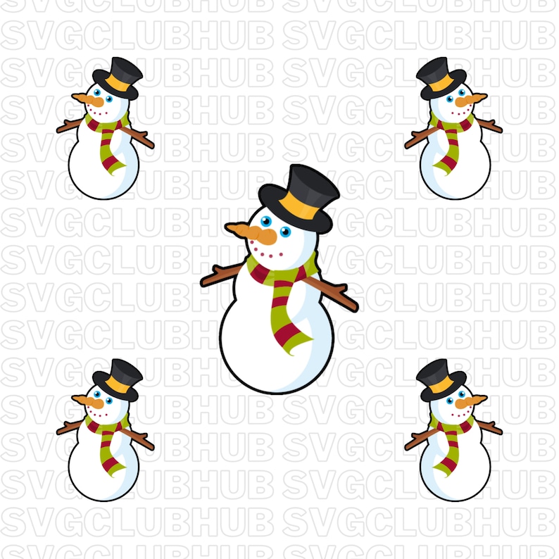 Snowman SVG, Snowman Toy SVG, Snowman Clipart, Snowman Vector File ...