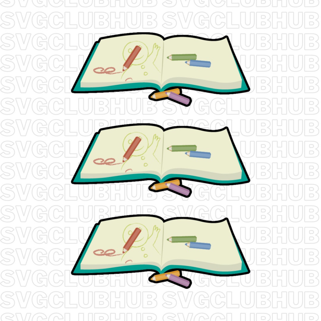 Book SVG, Book Toy SVG, Book Clipart, Book Vector File, Book Cut Files ...